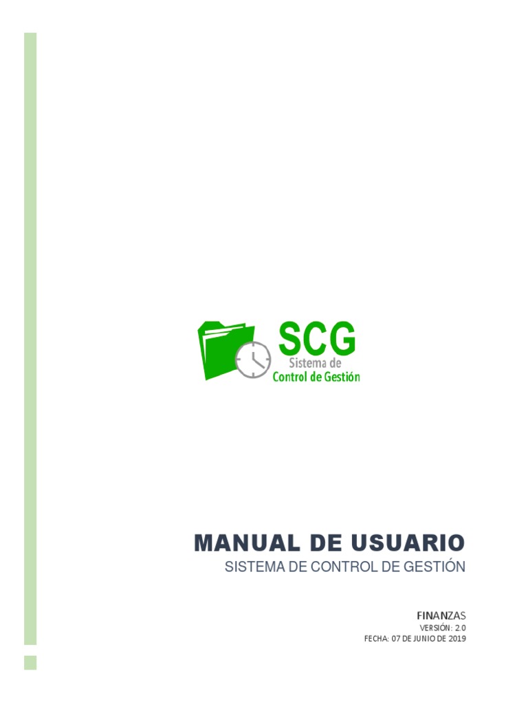 Manual de Usuario SCG Finanzas | PDF | Contraseña | Tabla (base de datos)