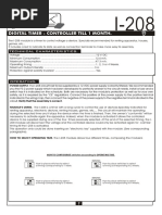 Newlec Timer Switch NLCUT1 Manual | PDF | Switch | Mains Electricity