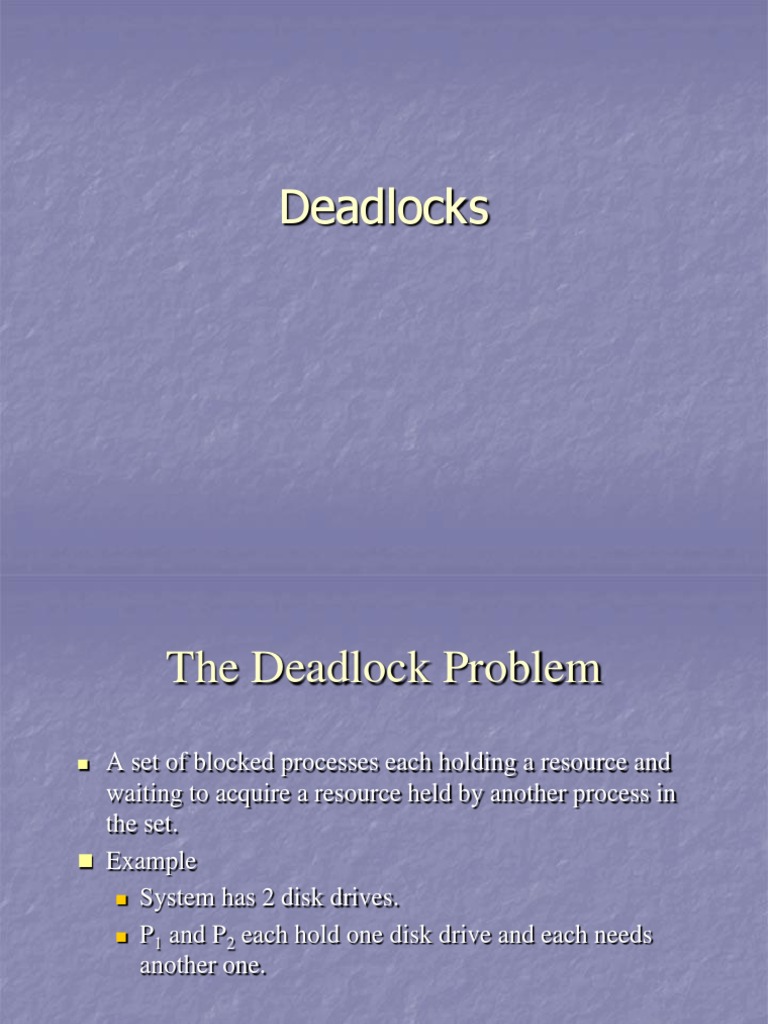 Deadlock | PDF | Applied Mathematics | Discrete Mathematics