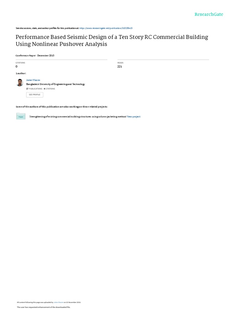 CICM 2015 JAHER WASIM Full Paper Performance Based Design | PDF ...