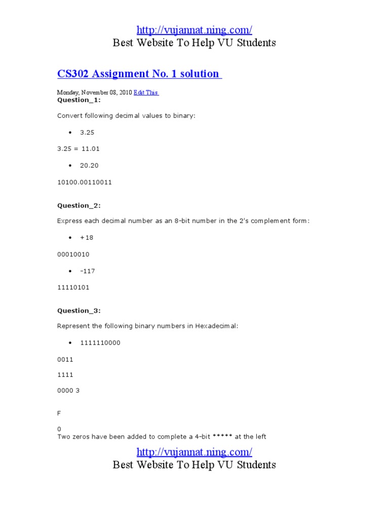 CS302 Assignment Solutions Guide | PDF | Games & Activities