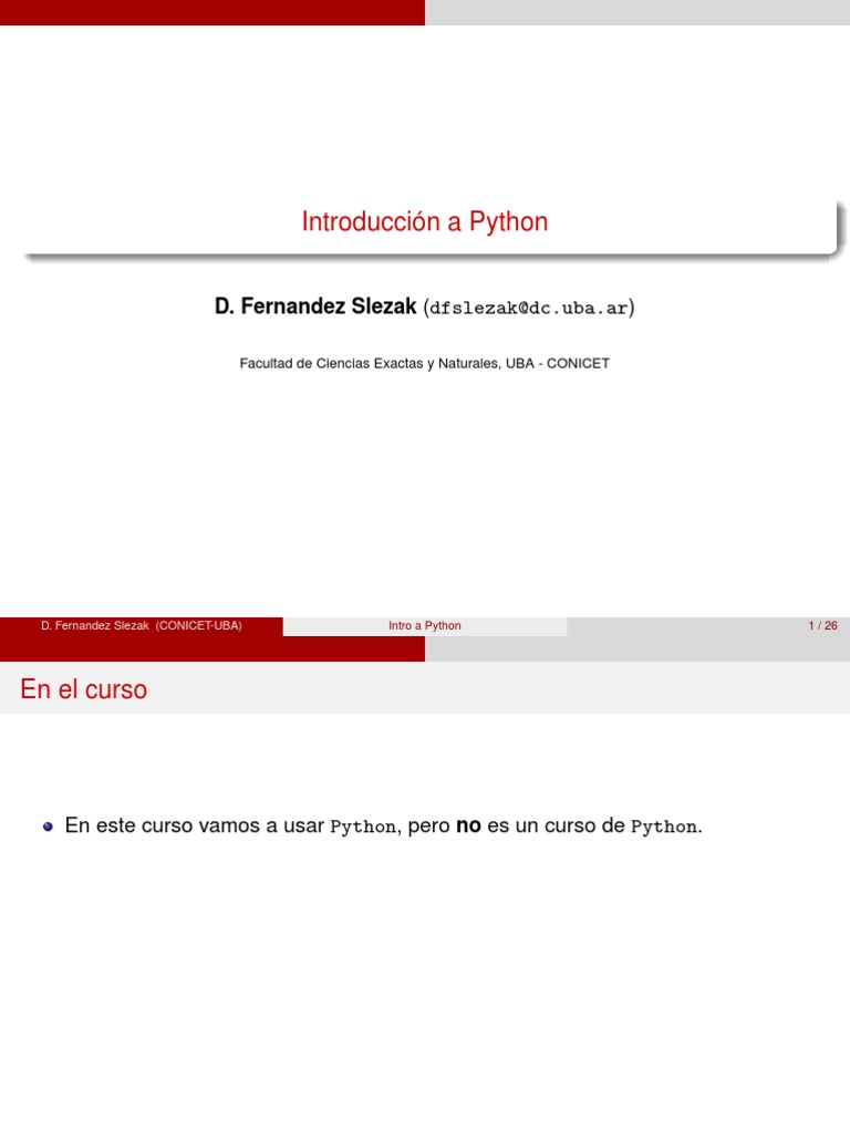 03 - Intro Python PDF | PDF | Python (lenguaje de programación) | Flujo de control
