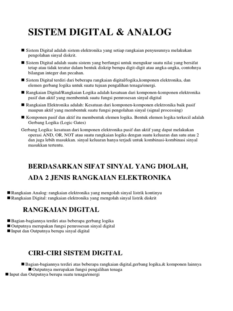 Sistem Digital | PDF