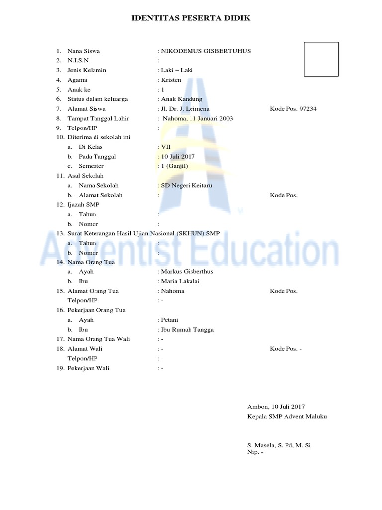 IDENTITAS Raport | PDF