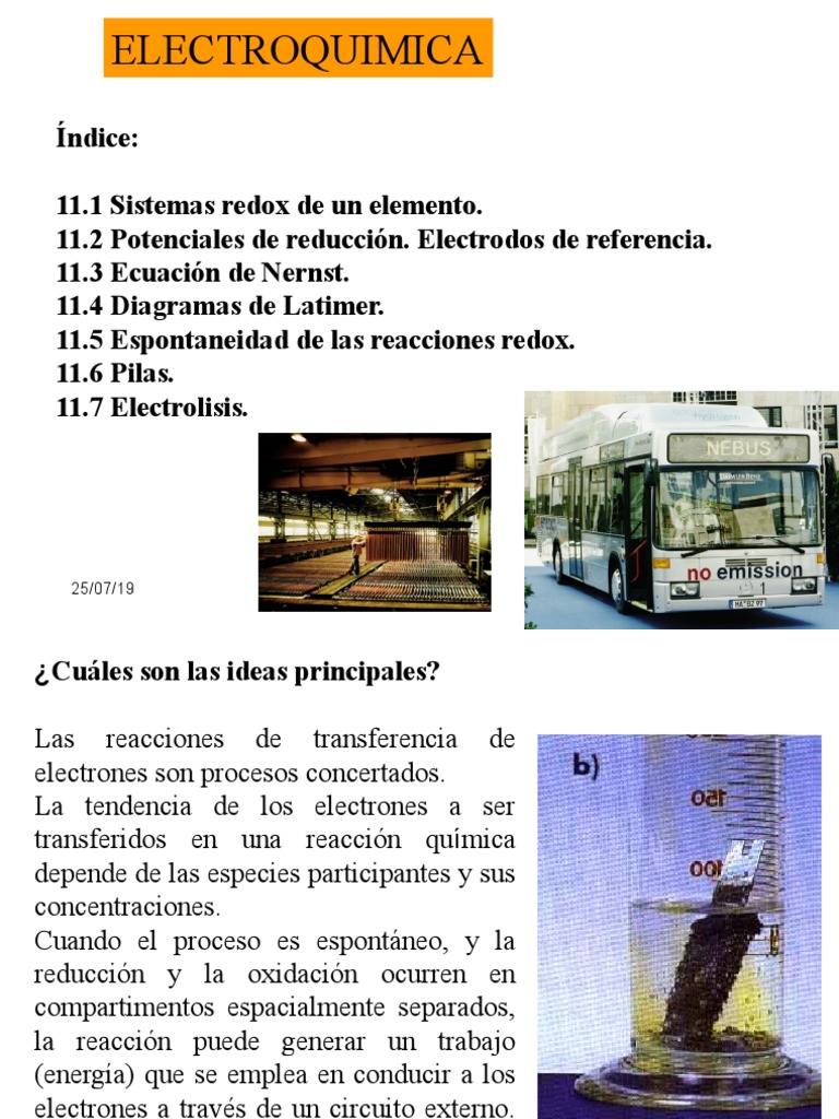 Electroquímica | PDF | Redox | Electroquímica