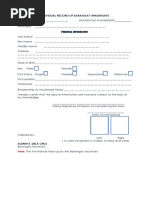 Barangay Census Form 2024 Sample | PDF
