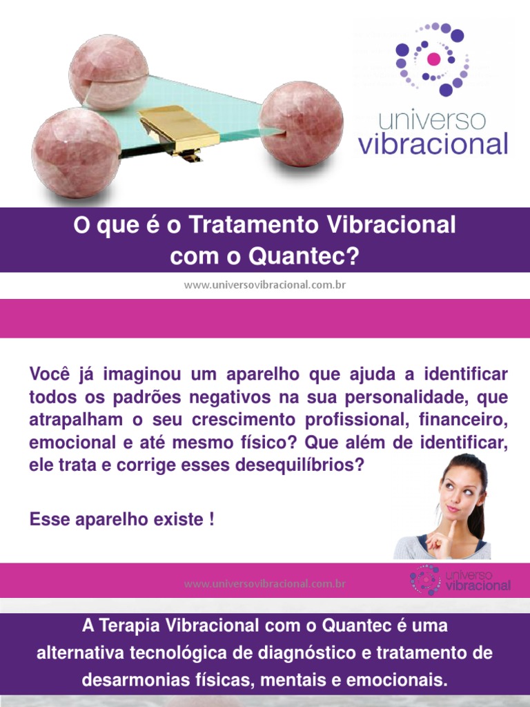 Descubra o Tratamento Vibracional com Quantec | PDF | Fóton | Física