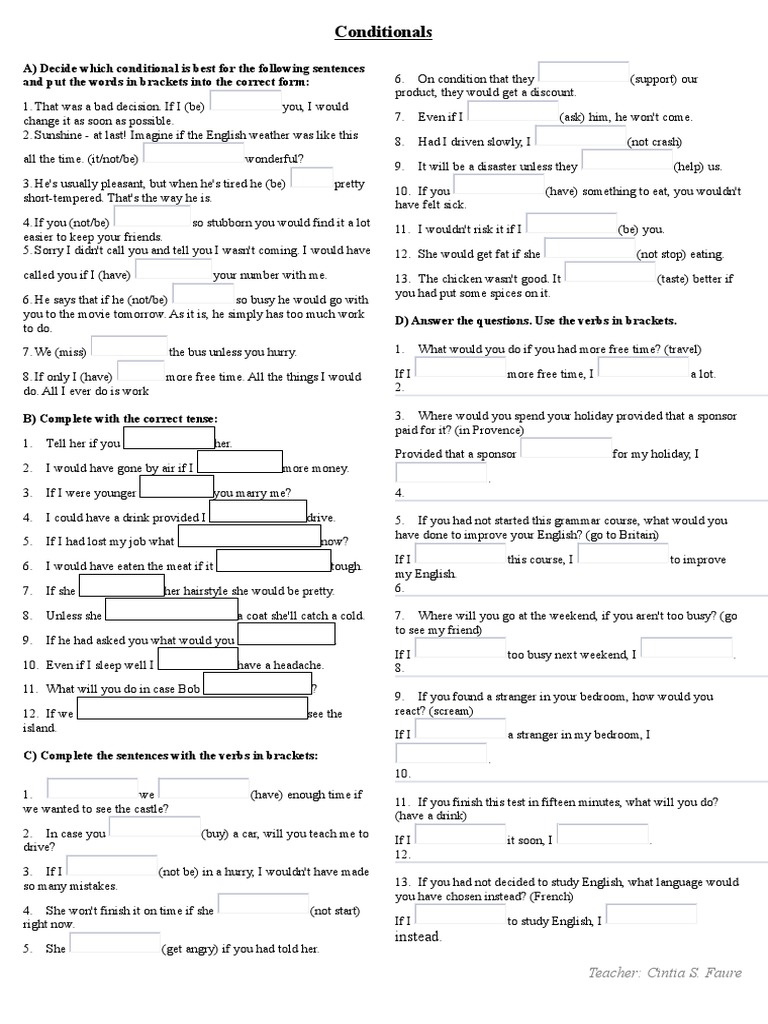 Conditionals | PDF | Linguistics | Syntax