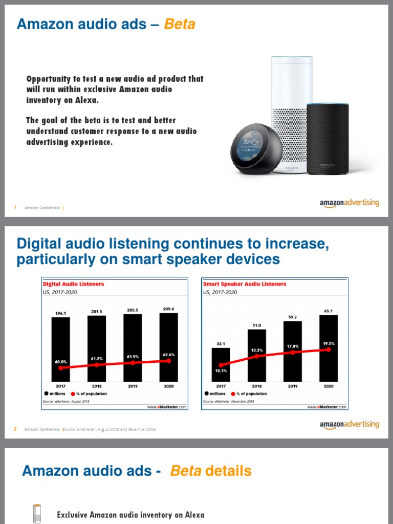Amazon Audio Ads | PDF | Advertising | Computing