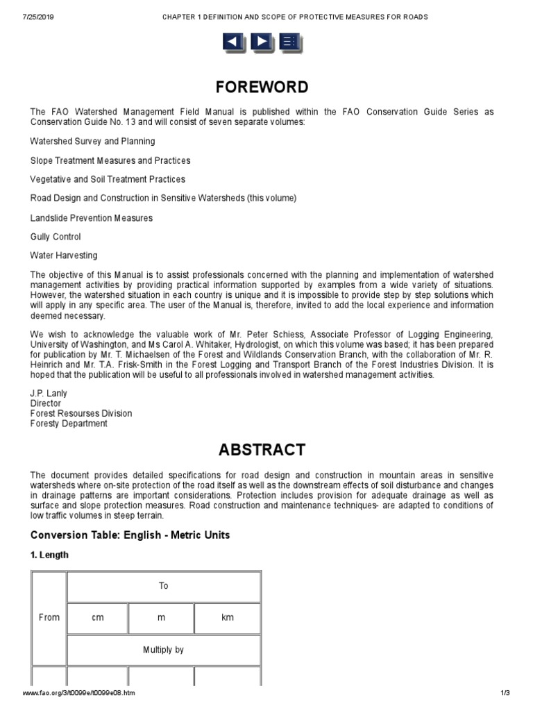 Foreword: Conversion Table: English - Metric Units | PDF | Foot (Unit ...