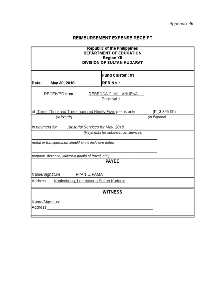 Appendix 46 - RER | PDF | Payments | Philippines