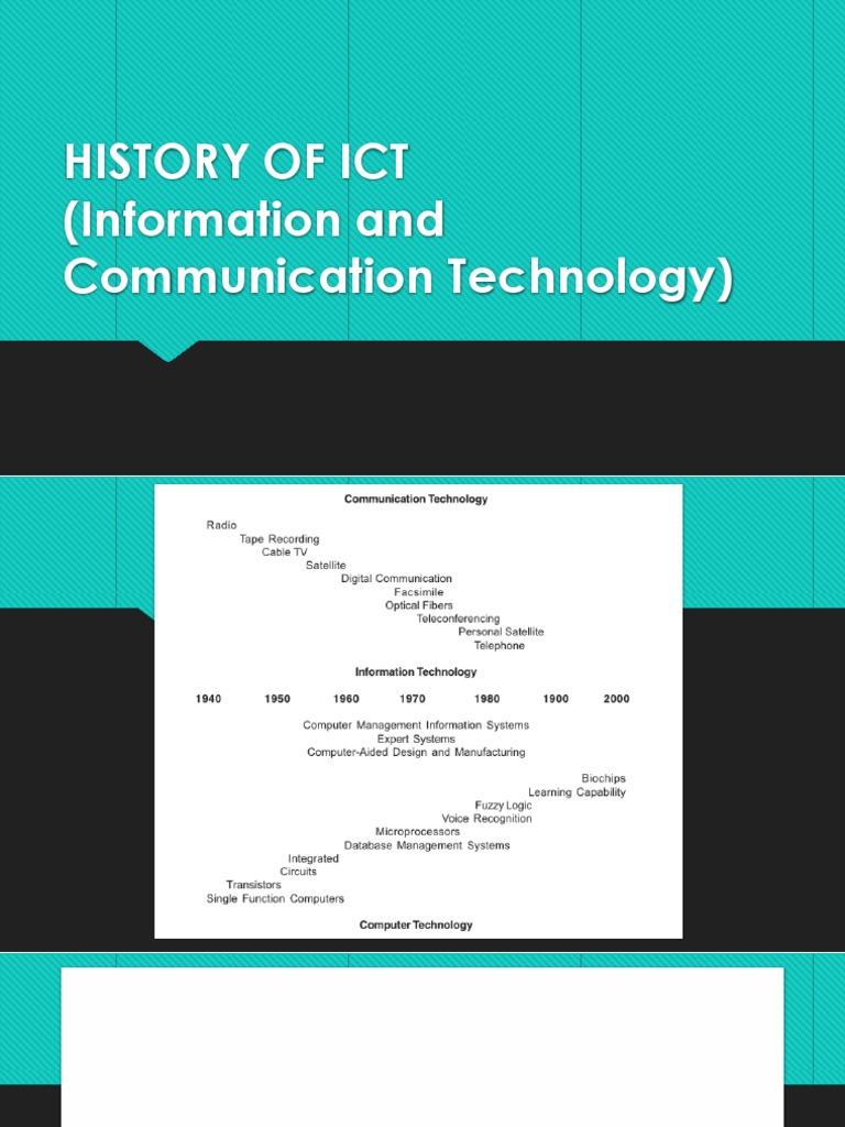 History of Ict | PDF
