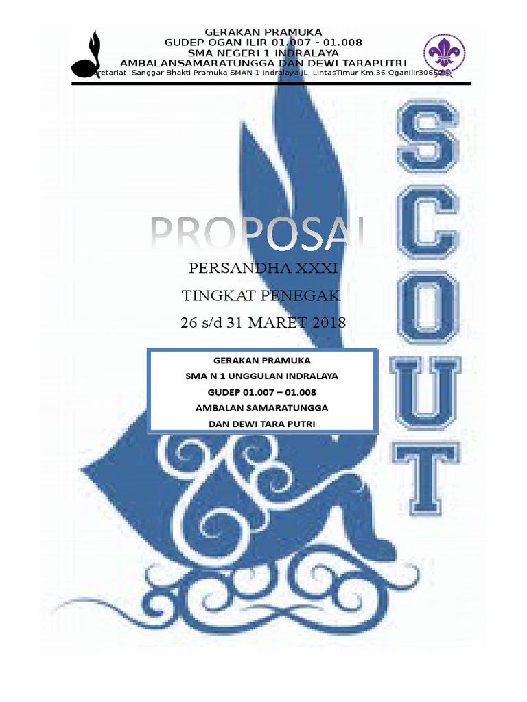 Contoh Proposal Permohonan Dana Pramuka | PDF