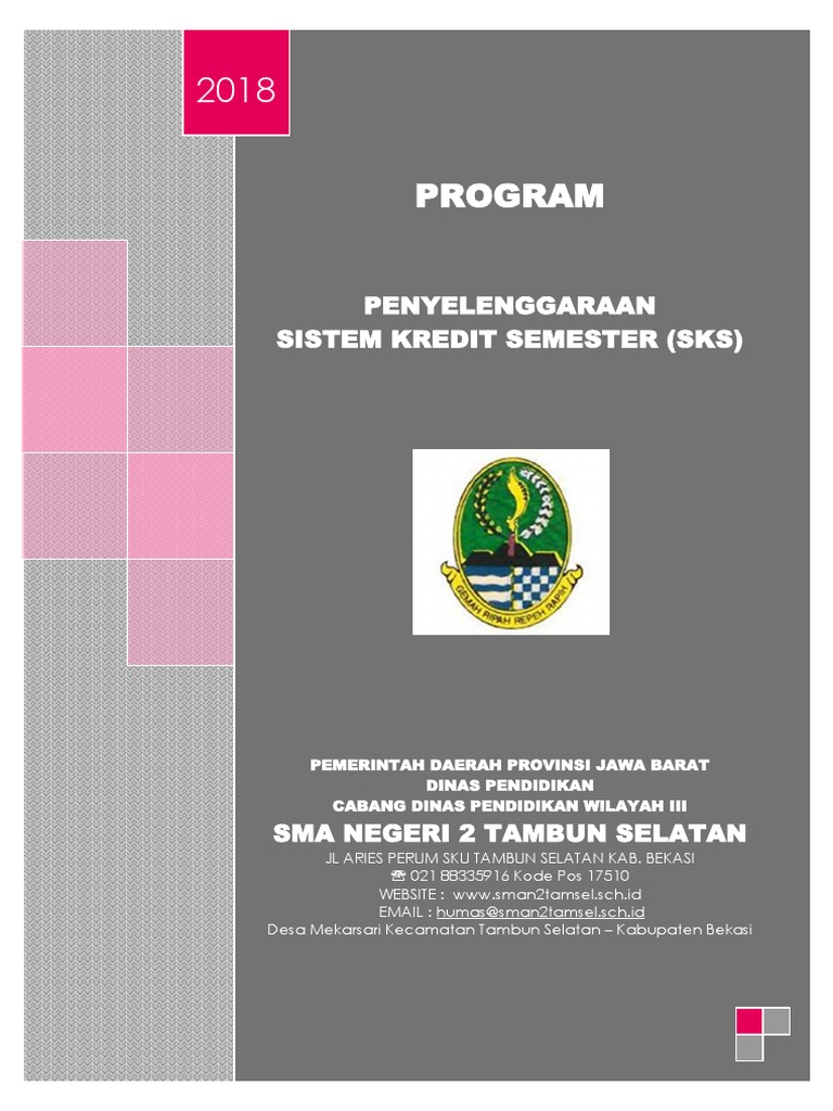 Cover Program Kerja SKS-1 | PDF