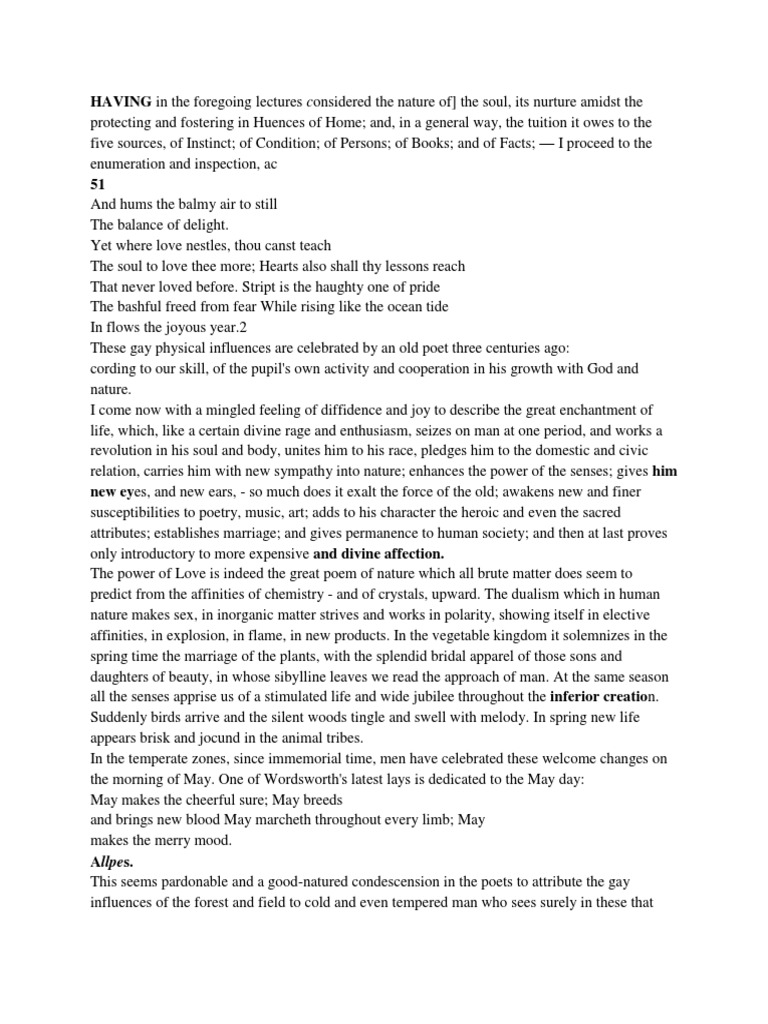 HAVING in The Foregoing Lectures Considered The Nature Of) The Soul ...