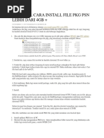 Instalasi Game PS3 PKG Lengkap | PDF