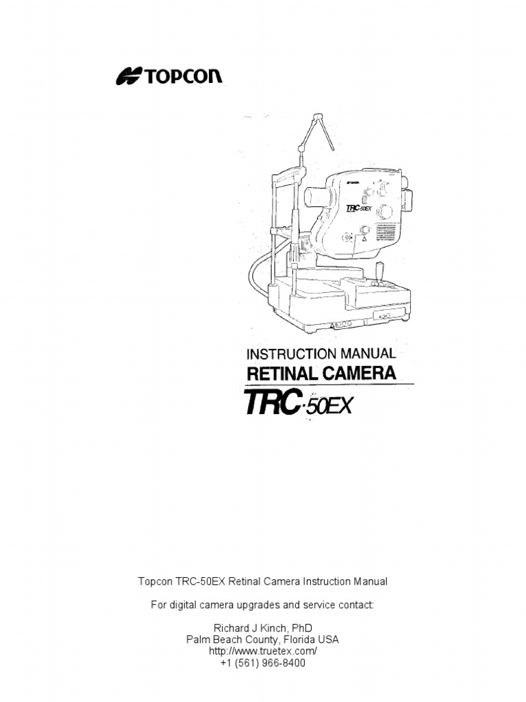 Topcon Trc-50ex Instruction Manual PDF | PDF
