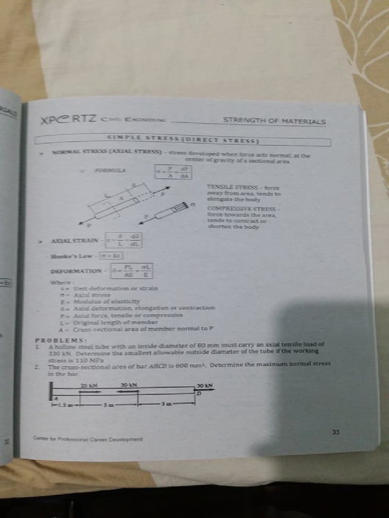 Xpertz Strength of Materials Problems | PDF