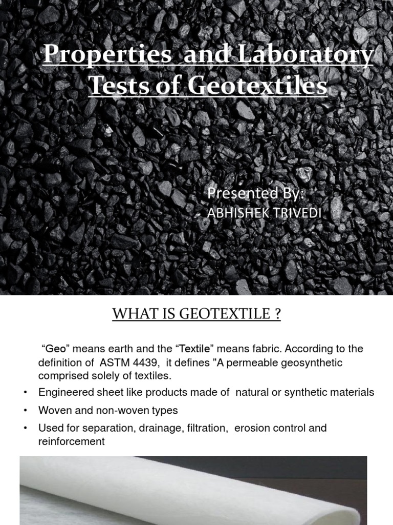 Geotextiles and Its Properties | PDF | Ultimate Tensile Strength ...