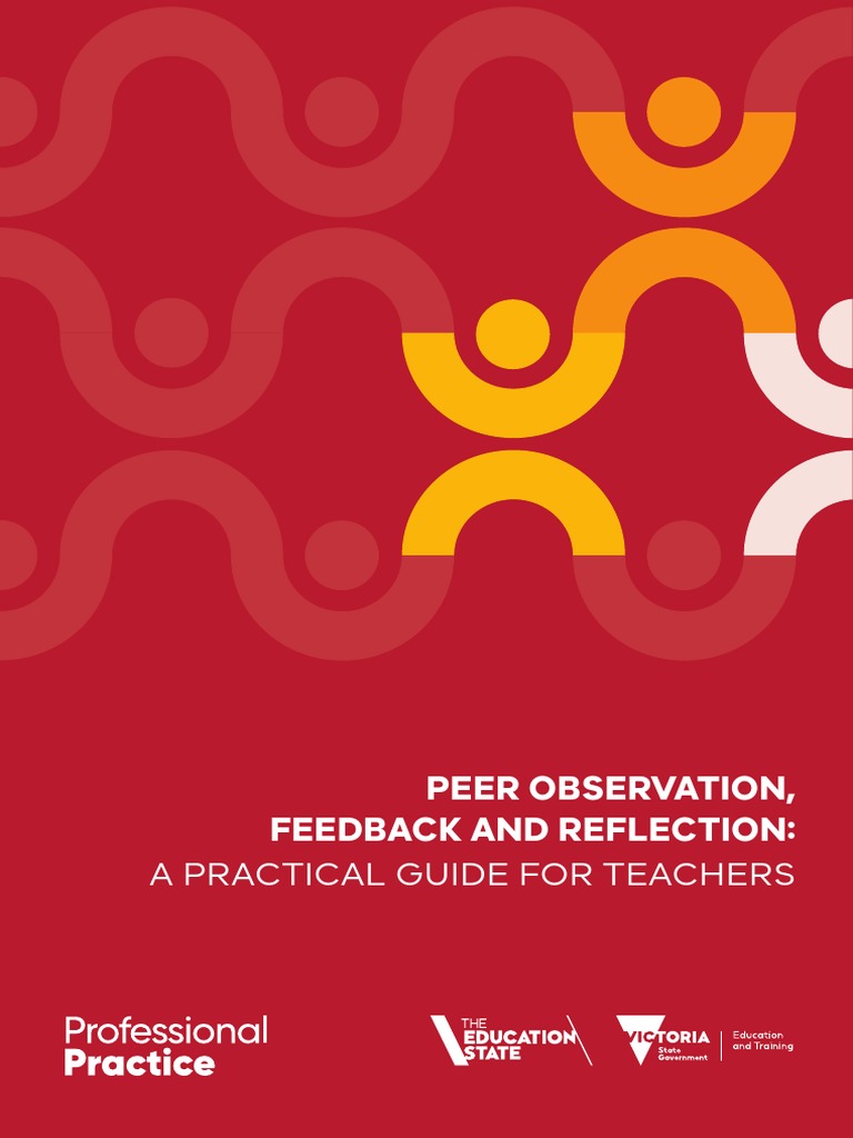 Peer Observation Feedback and Reflection Practical Guide For Teachers ...