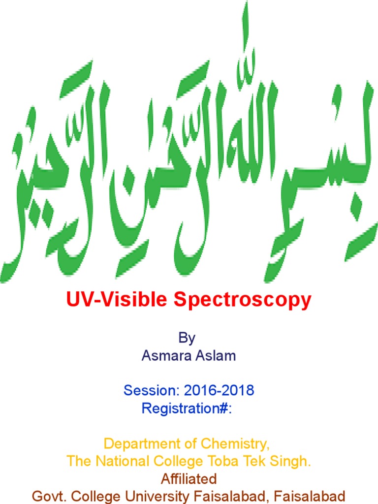 UV-Vis Spectroscopy Explained | PDF | Ultraviolet–Visible Spectroscopy ...