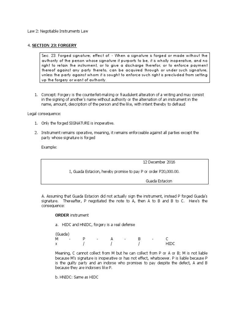 Notes On Forgery and Section 17 22 | PDF | Forgery | Virtue