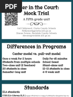 Mock Trial Classroom Activity Guide | PDF | Witness | Trials