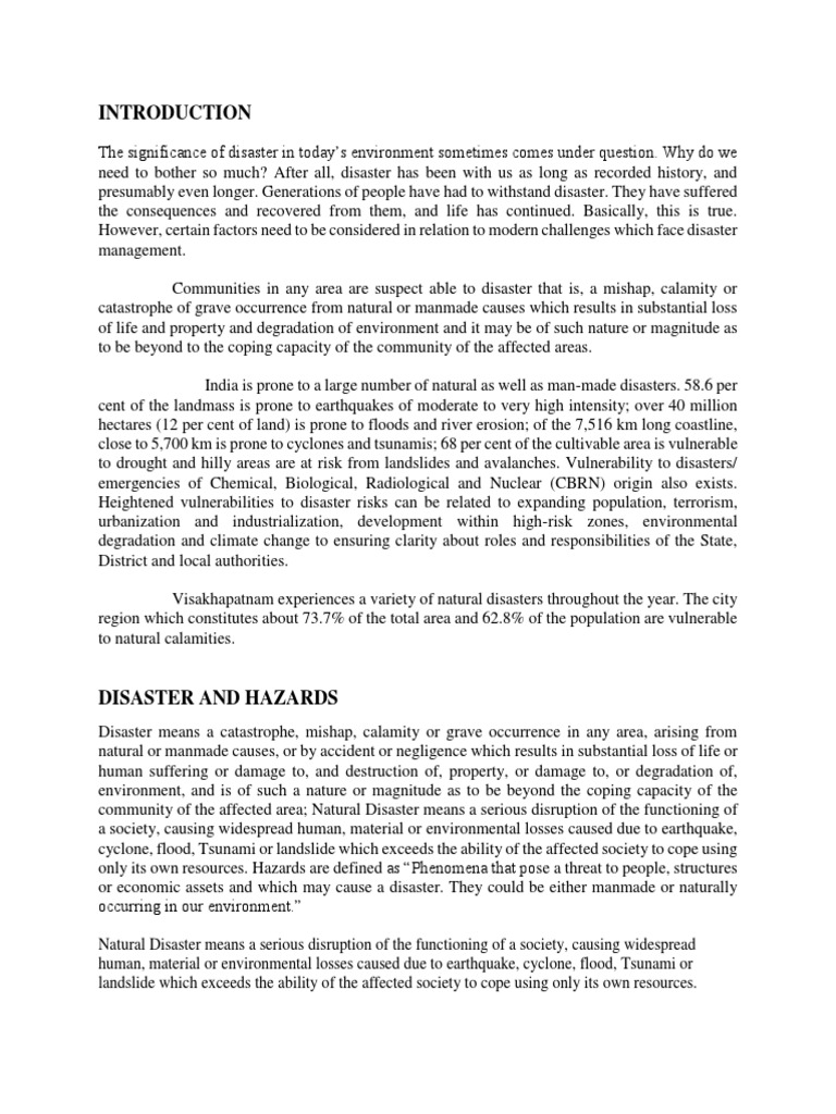 Preface | PDF | Emergency Management | Hazards