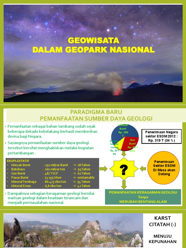 Geowisata dan Geopark Nasional Indonesia | PDF