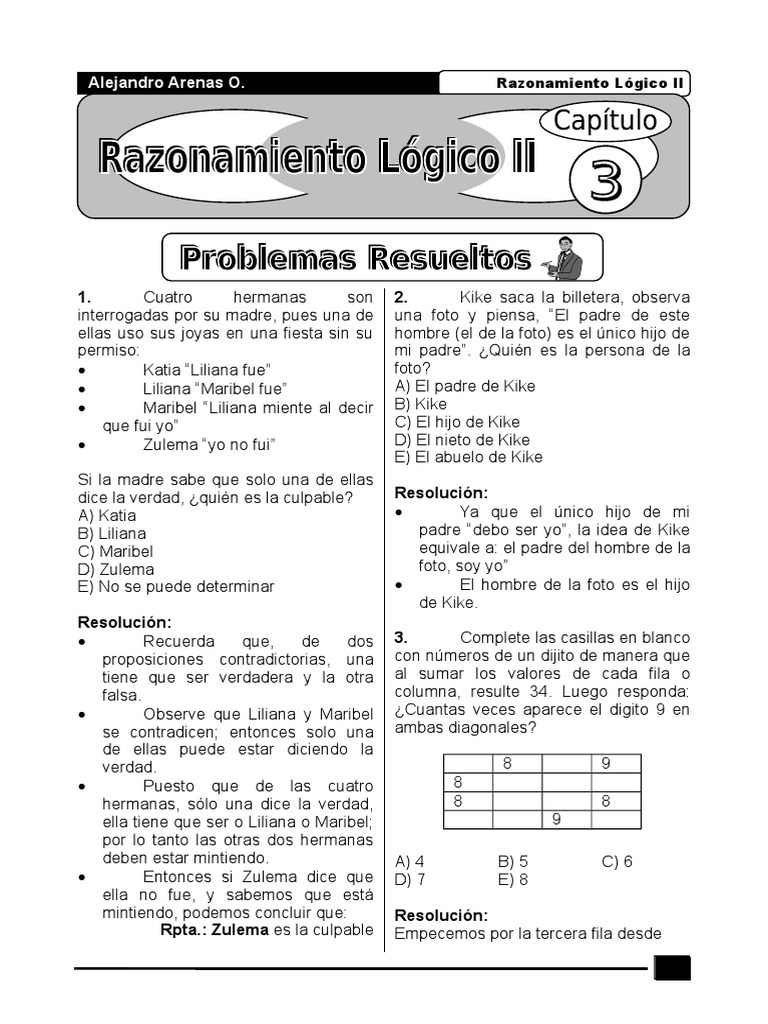 Razonamiento Logico II | PDF | Verdad | Proposición