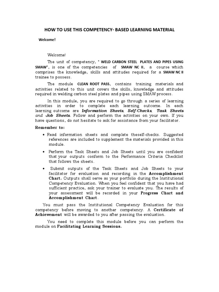 How To Use This Competency-Based Learning Material | PDF | Learning ...