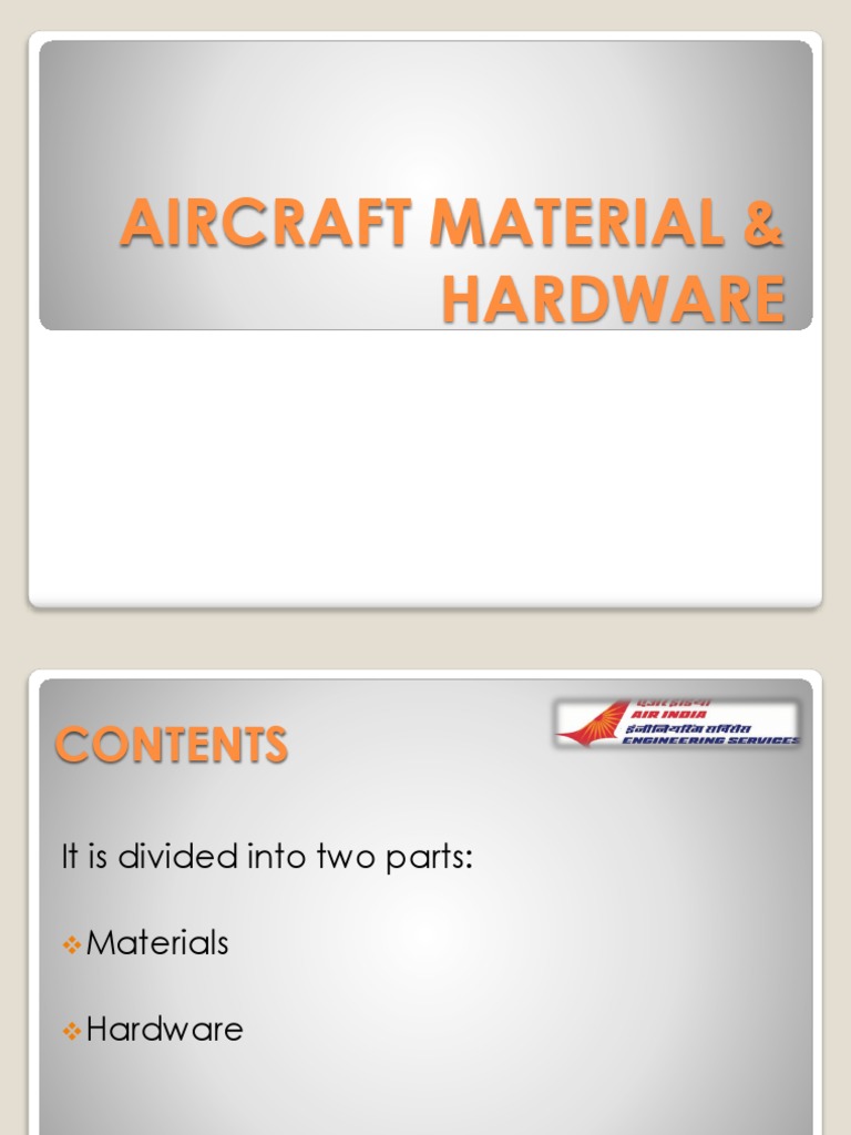 Aircraft Material & Hardware | PDF | Fiberglass | Rivet