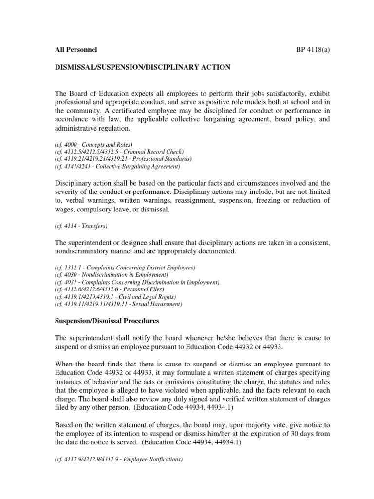 Dismissal and Suspension Procedures | PDF | Controlled Substances Act ...