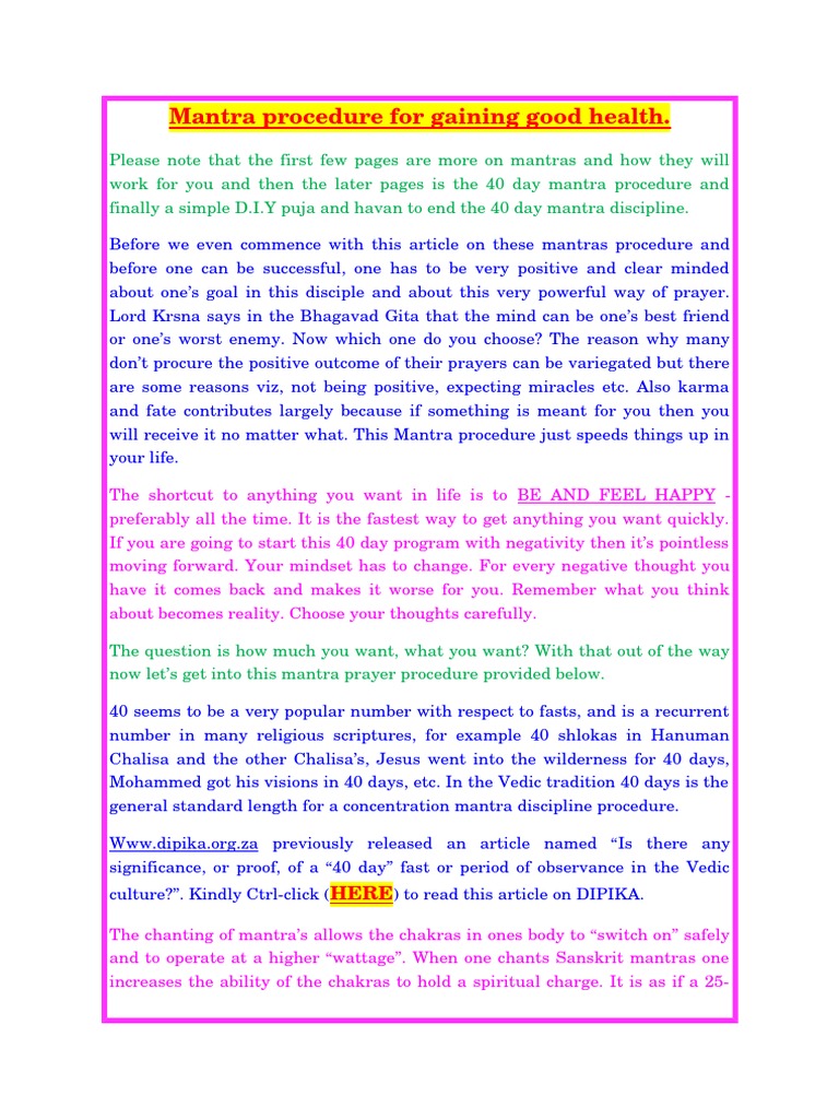 Pushkara | PDF | Mantra | Religious Behaviour And Experience