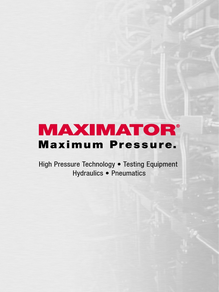 Maximum Pressure.: High Pressure Technology - Testing Equipment ...