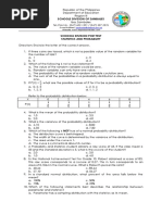 Midterm Exam in Statistics and Probability (Grade 11) | PDF | Variance ...