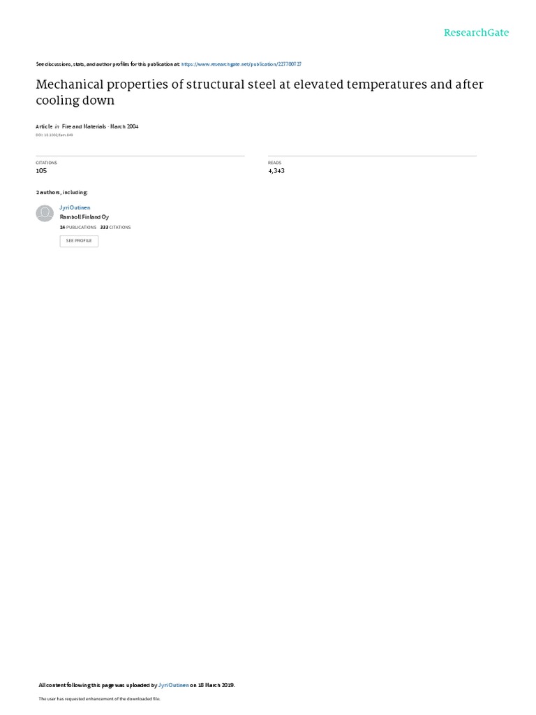 Mechanical Properties of Structural Steel | PDF | Strength Of Materials ...