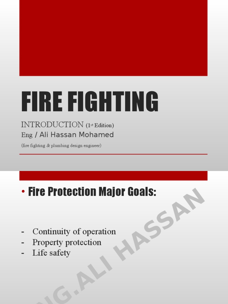 Fire Fighting (From Basics To Installation) - NFPA-13 | PDF | Fire ...