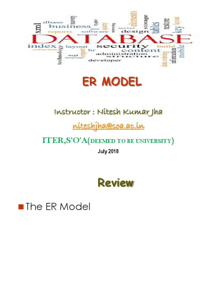 ER Model (Database Management) | PDF | Conceptual Model | Data Model ER Model (Database Management) | PDF | Conceptual Model | Data Model