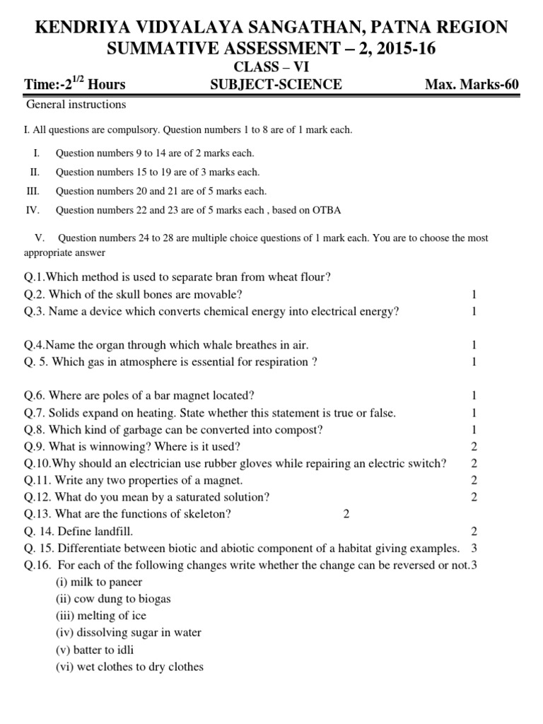 Science QP | PDF | Materials | Nature