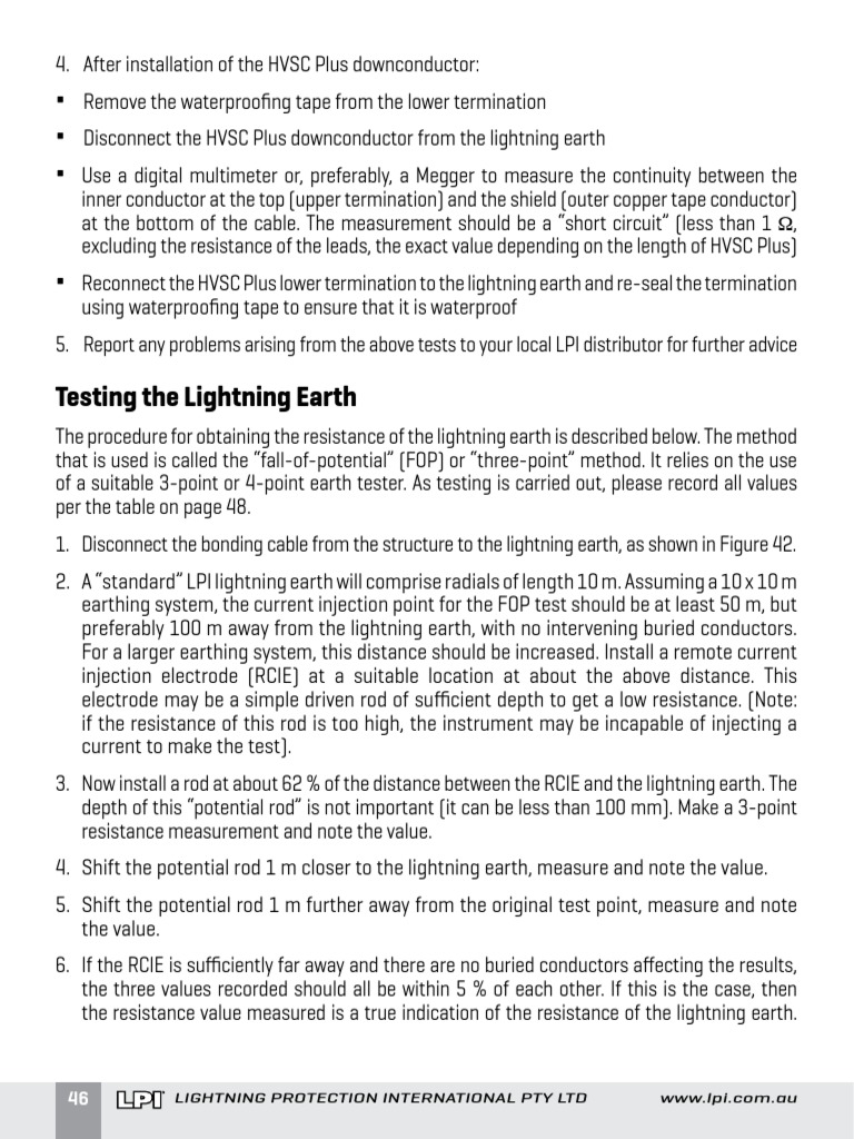 Testing of Lightning Earth | PDF | Lightning | Manufactured Goods