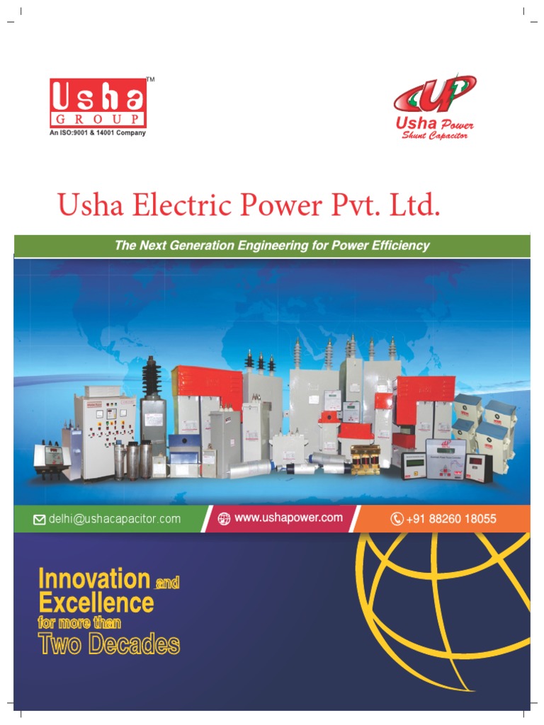 Usha Capacitors | PDF | Ac Power | Electric Power