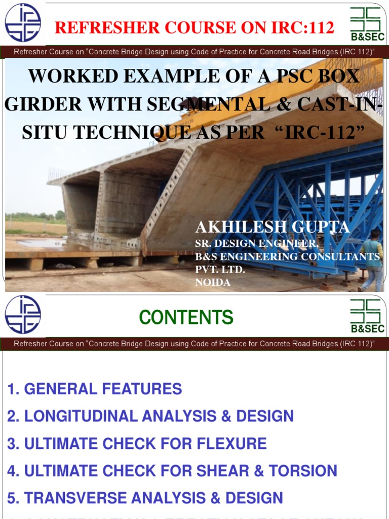 Worked Example Of A Psc Box Girder With Segmental & Cast-In-Situ ...