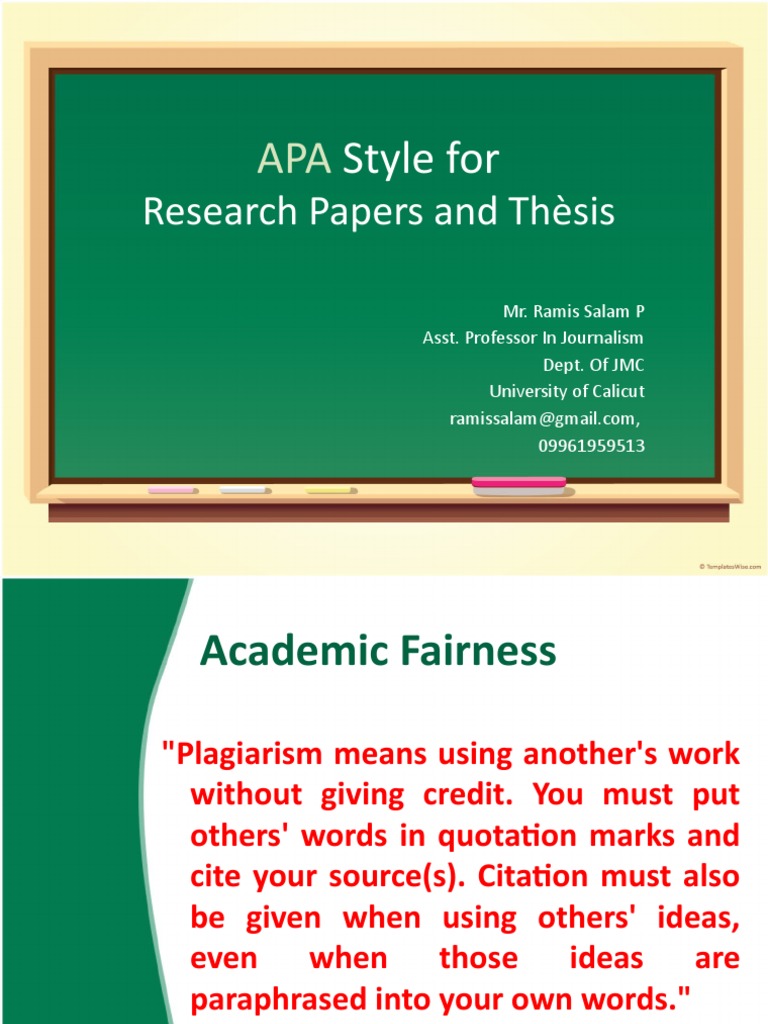 Research Papers and Thèsis: Style For | PDF | Digital Object Identifier ...