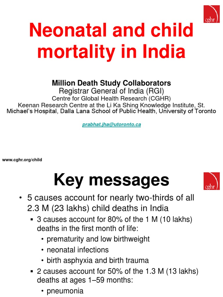 Causes of Neonatal Mortality in India | PDF | Medical Humanities ...