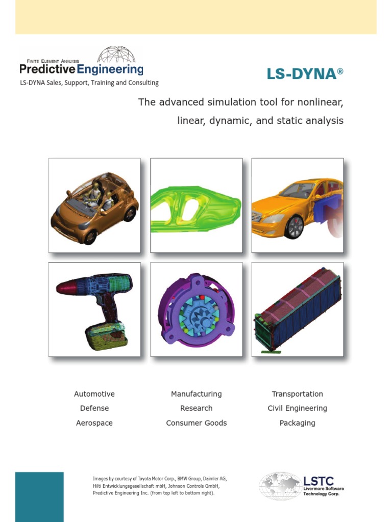 Predictive Engineering Ls-Dyna Brochure | PDF | Mathematical Optimization | Computational Fluid ...