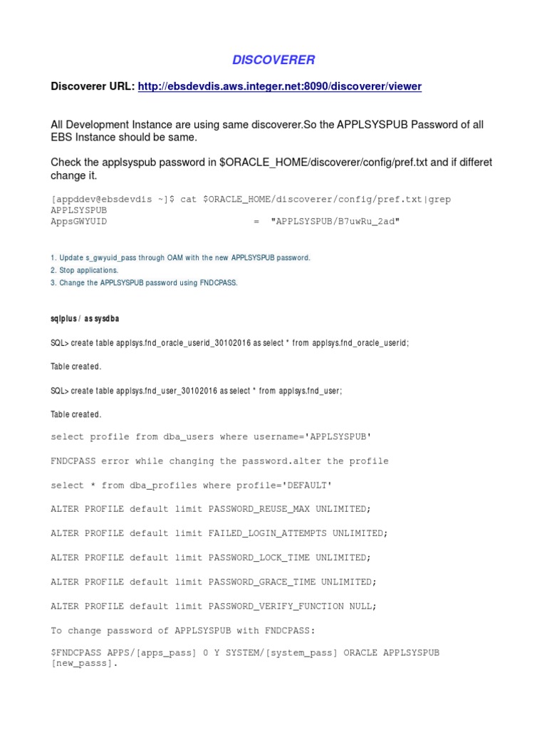 Discoverer Setup | PDF | Oracle Database | System Software
