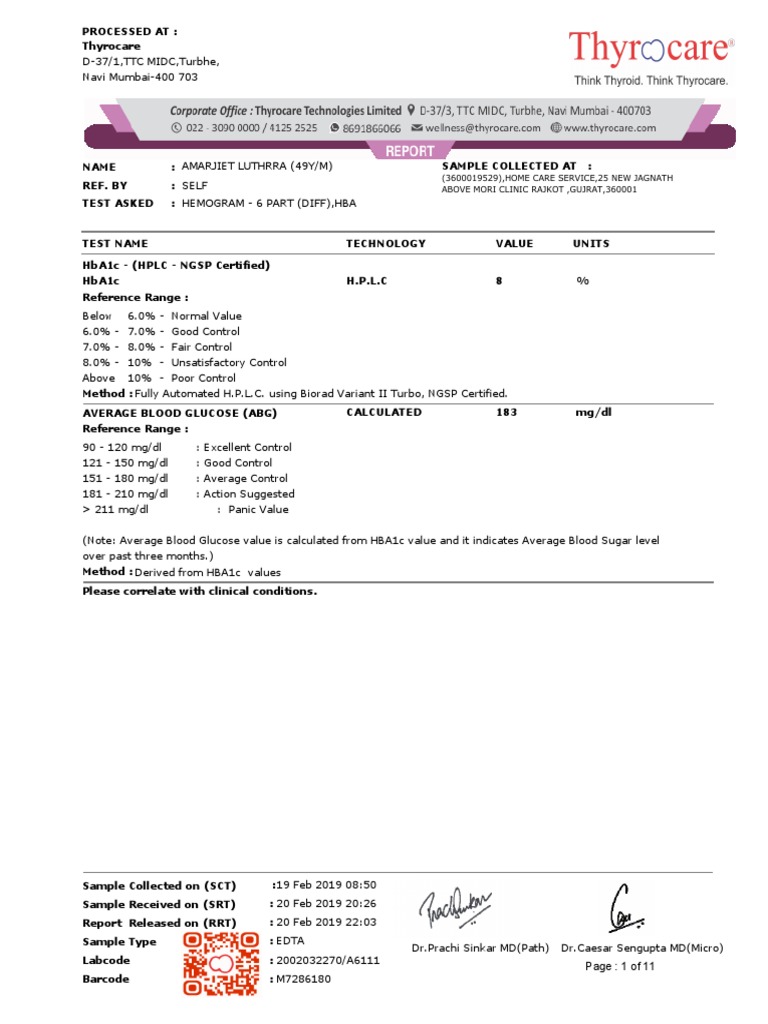 Lab Report Feb 19 Od Dlife Member | PDF | Renal Function | Blood