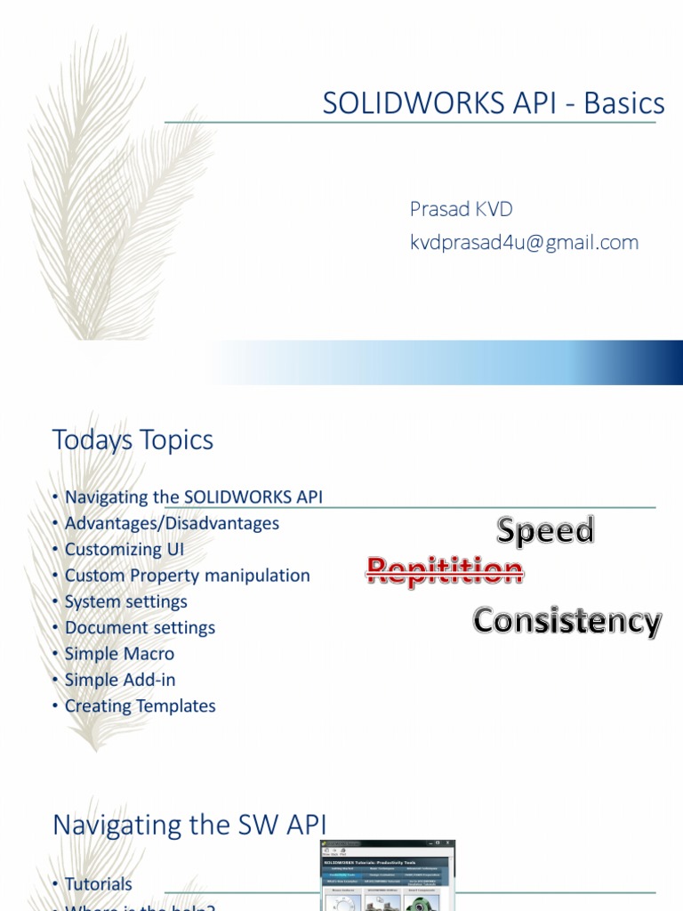 Solidworks API - Intro | PDF | Visual Basic For Applications ...