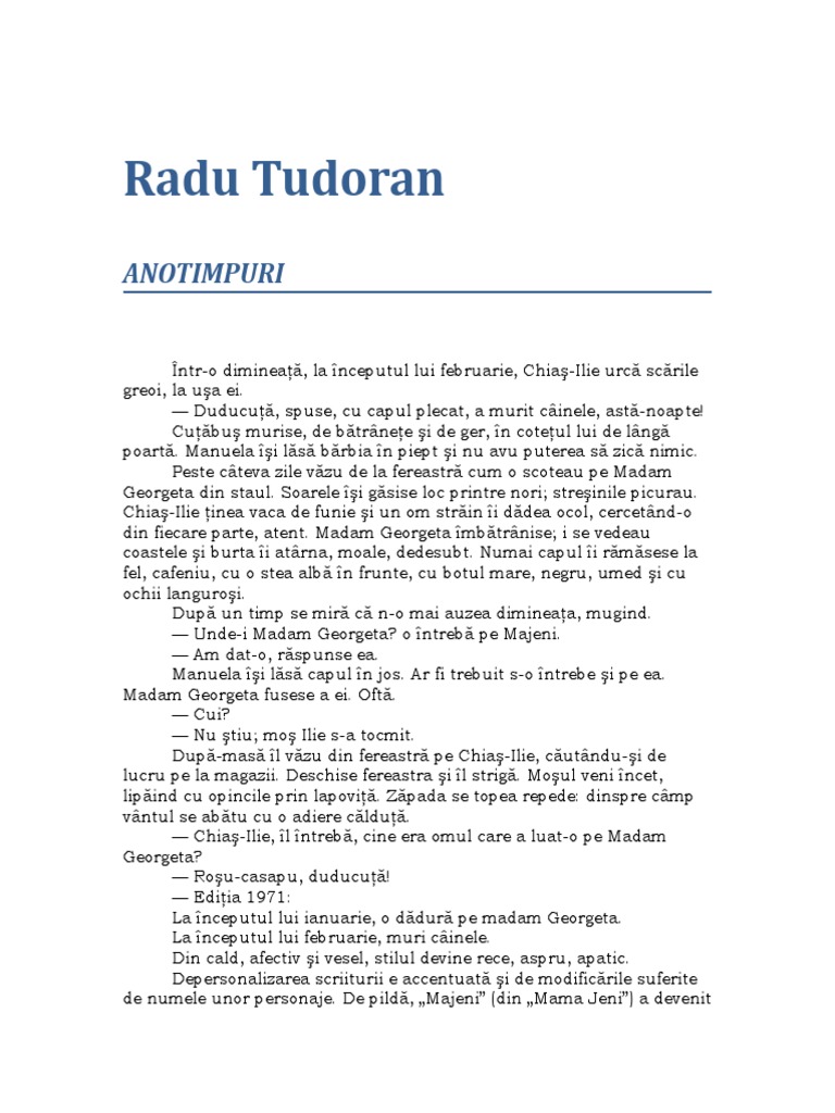 Radu Tudoran | PDF